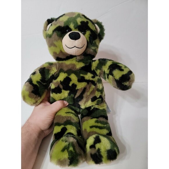 Build-A-Bear | Toys | 6 Build A Bear Teddy Green Camo Army Stuffed ...
